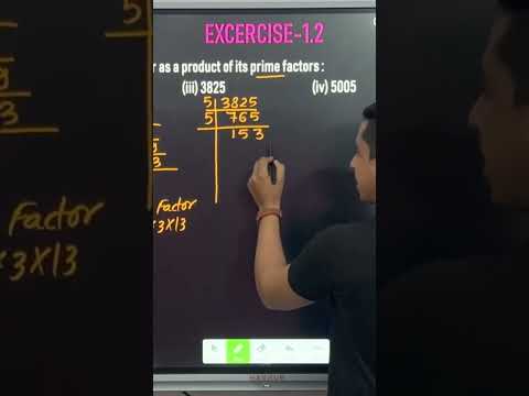 Prime factor of 3825 by alpha sir