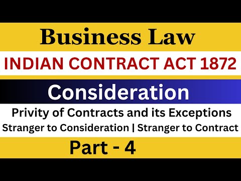 Privity of Contract Video Lecture - Crash Course for Judiciary Exams