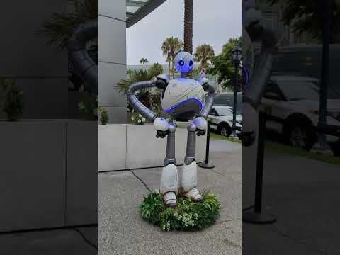 Animatronic Roz and Brightbill from "The Wild Robot"