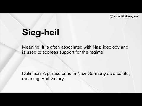 Sieg-heil Meaning