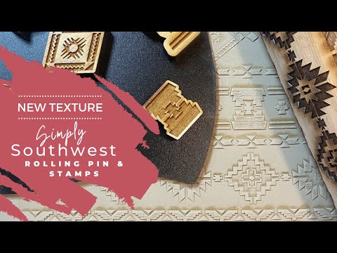 Minimalist Handbuilt Plate using Simple Southwest Textured Rolling Pin