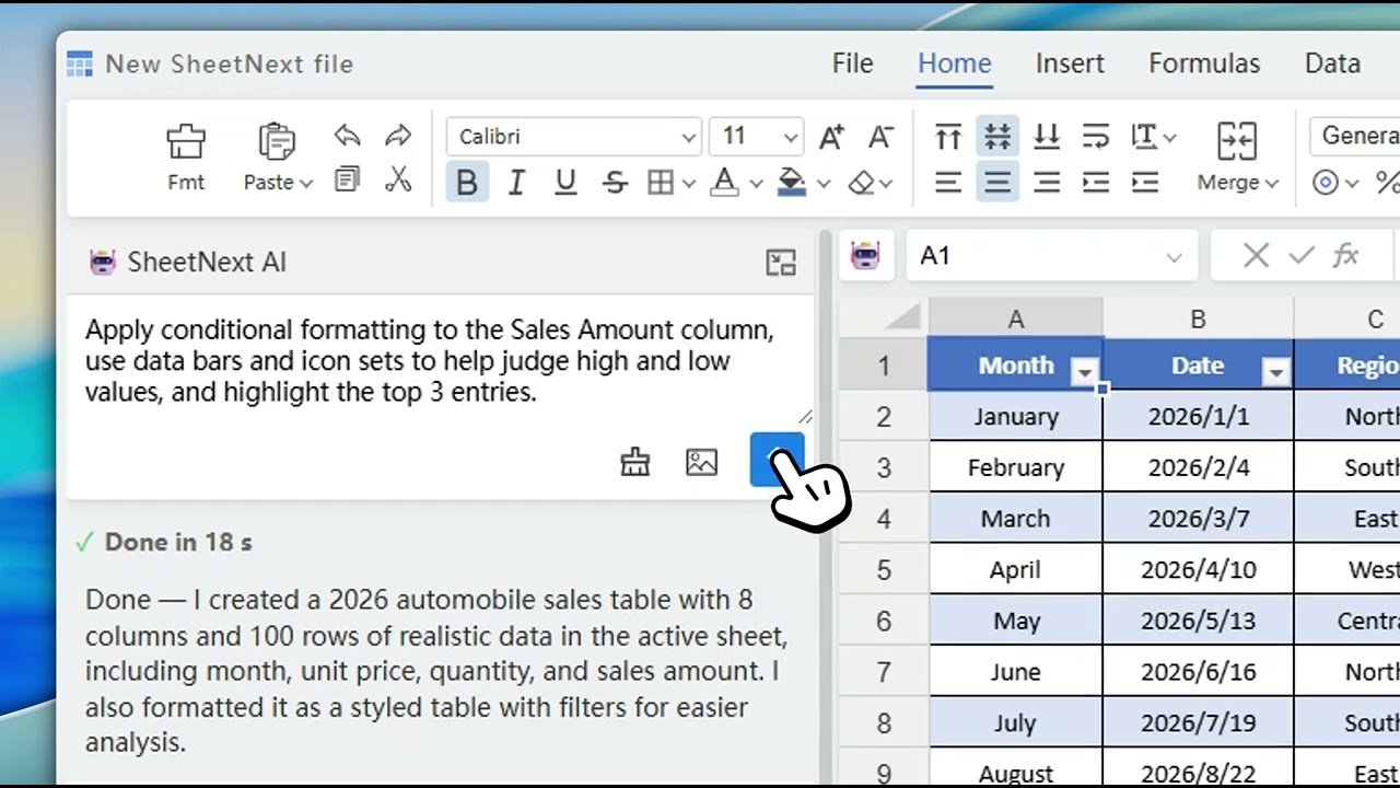 AI-Driven Spreadsheet Engine