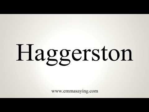 How To Pronounce Haggerston