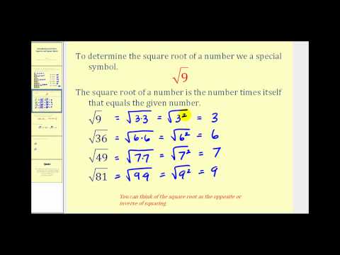 Introduction to Square Roots