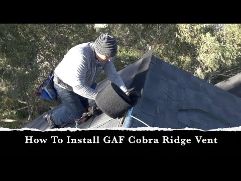 GAF Cobra Ridge Vent System For Roof Shingles – For The Best Looking ...