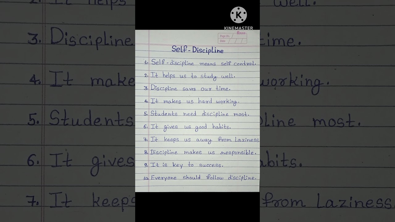 Self Discipline Essay | 10 Lines on Self Discipline | Easy English Essay for Students