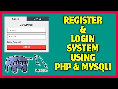 Learn Register And Login System Using PHP And MySQLi | Login System | Registration System | PHP ...