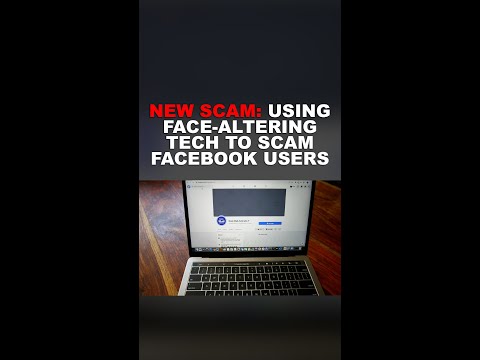 Hackers using face-altering technology in Facebook messenger scam #shorts