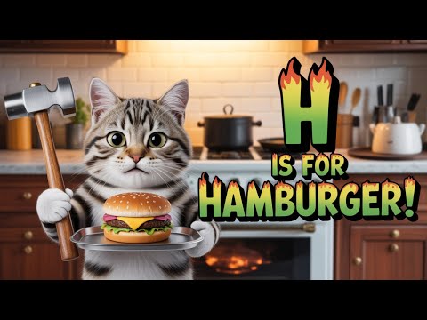 Letter H - Hammer & Hamburger | ABC Song for Kids with Kiwooza Friends