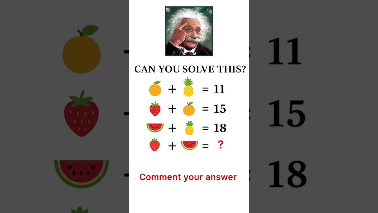 🤔Can You Solve This Emoji Math Puzzle?