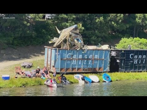 Photo shows Coeur d'Alene plane wreckage in dumpster; authorities explain why