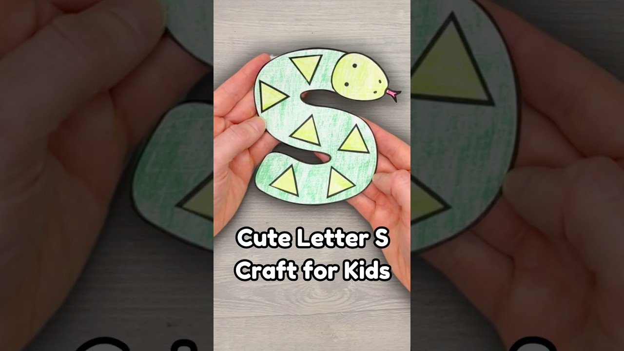 Lowercase Letter s Snake Craft