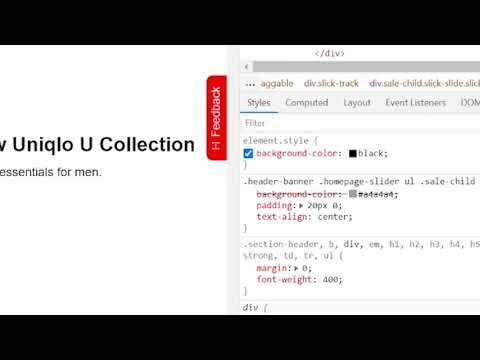 Inspect Elements to Find Fonts and Color Information on Webpage