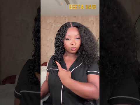 4x6 16 Inch Curly Glueless Wig‼️ | Hair:#geetahair #shorts #hairtutorial