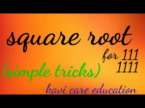 square root of 111(simple trick)