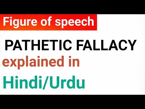 Pathetic fallacy explained in Hindi/Urdu.