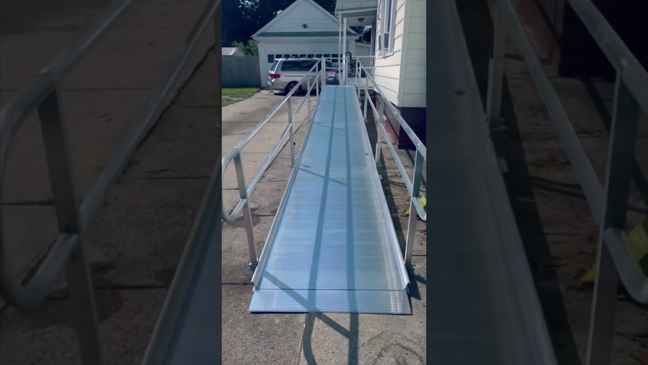 Handicap Aluminum Ramp Install #shorts