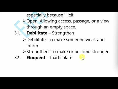 Improve your English level with Advance words