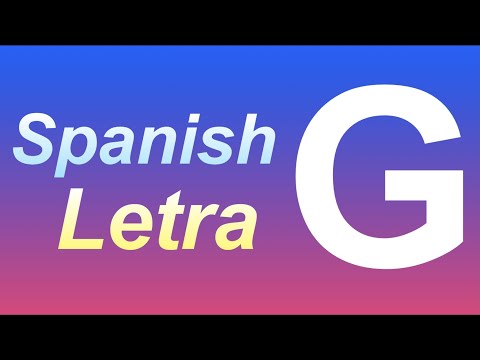 How to Pronounce G in Spanish (Alphabet, Abecedario, Alfabeto Español)