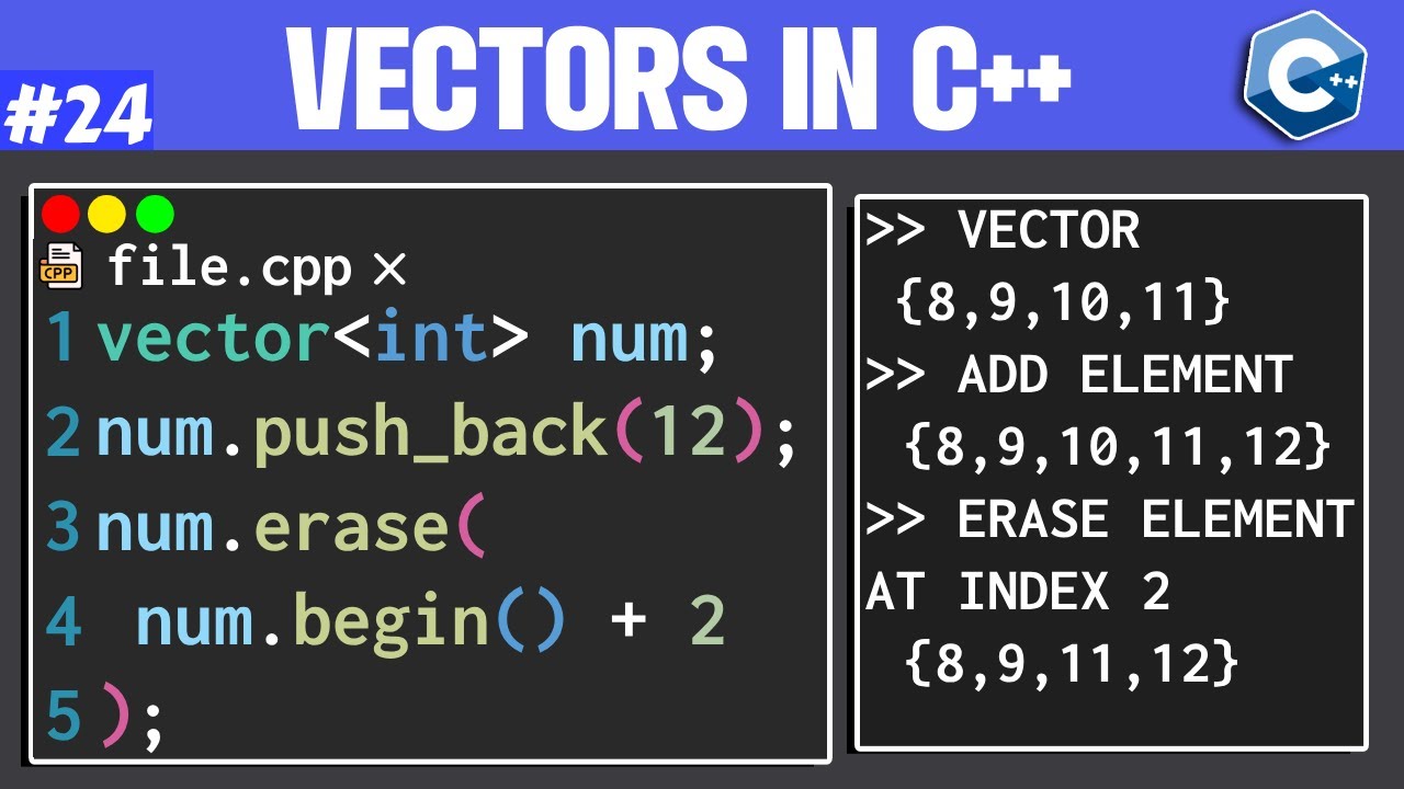Vectors in C++ (Growable Arrays)