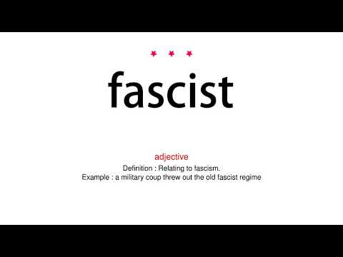 How to pronounce fascist - Vocab Today