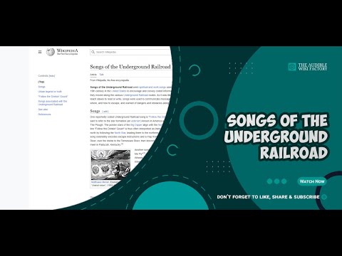 Songs of the Underground Railroad were spiritual and work songs used during the early-to-mid