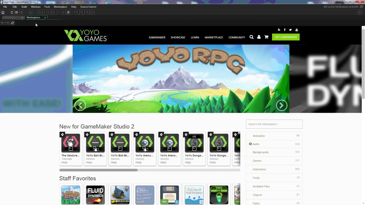 GameMaker Studio 2 Start Page and Introduction Tutorial
