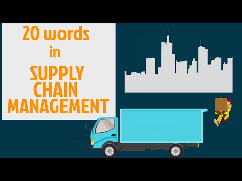 20 Basic Words in Supply Chain Management