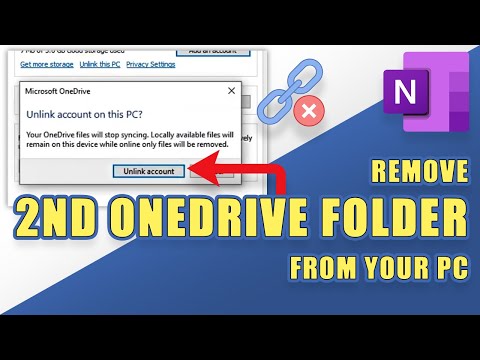 OneDrive - Remove One of the 2 Folders from Your Computer (Unlink 2nd account)