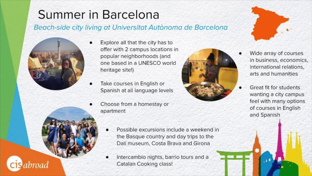 Summer in Barcelona - Universitat Autònoma de Barcelona Program Overview