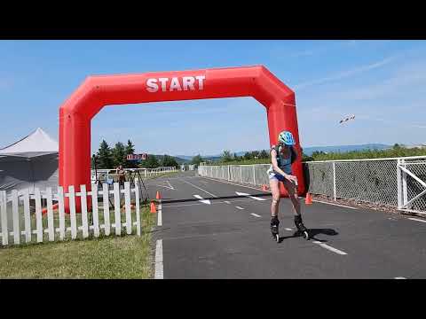 2025-06-21 Inline pohár ČR v rychlobruslení Most- závod SPEED 21, MARATON 42 - průjezd 16. minuta