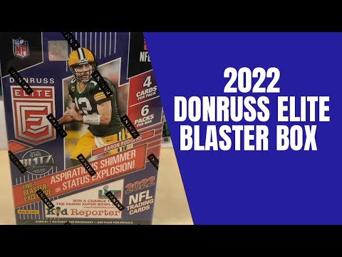 2022 Donruss Elite Football Blaster Box Opening - Spellbounds, Relic & #'d card