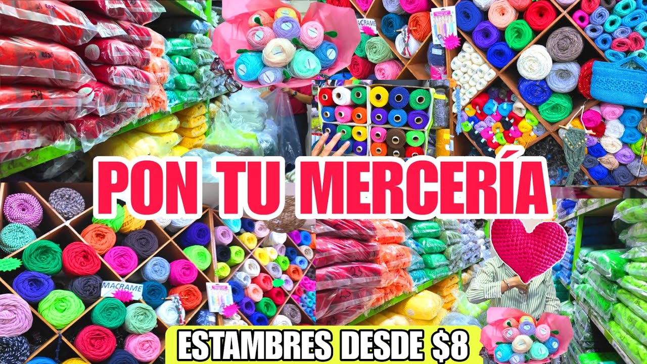 La Tienda de ESTAMBRES MÁS BARATA DEL CENTRO HISTÓRICO: PON TU PROPIA MERCERÍA, Hilos, Agujas y MÁS 