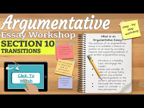 How To Write An Argumentative Essay : TRANSITIONS