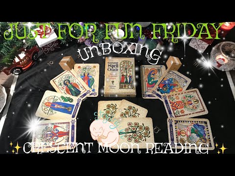 JUST FOR FUN FRIDAY 📦 ENCHANTED SPELL ORACLE: MEDIEVAL HEDGEWITCH MAGICK 📦 | ✨Crescent Moon Reading✨