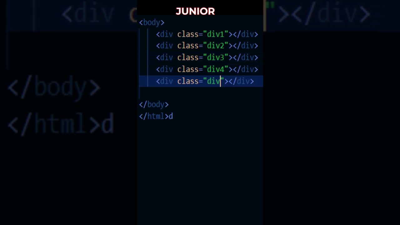 Senior Developer vs Junior Developer Tutorial | HTML | CSS