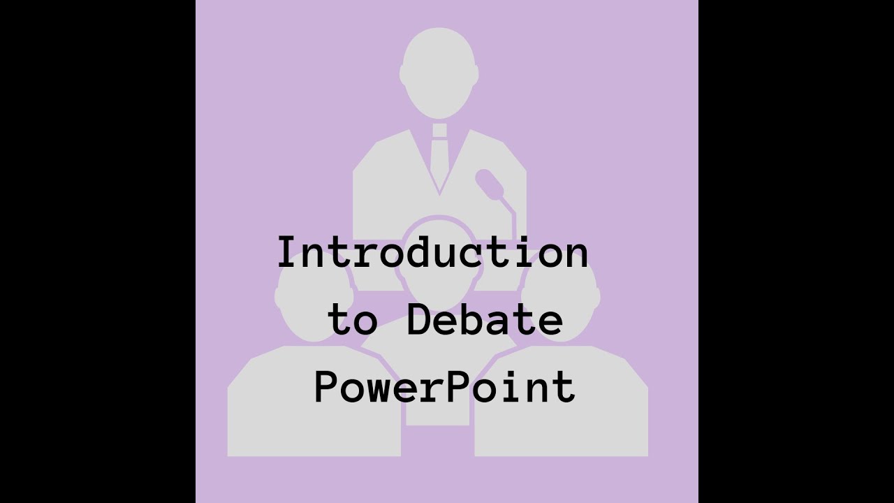Introduction to Debate PowerPoint Preview Video