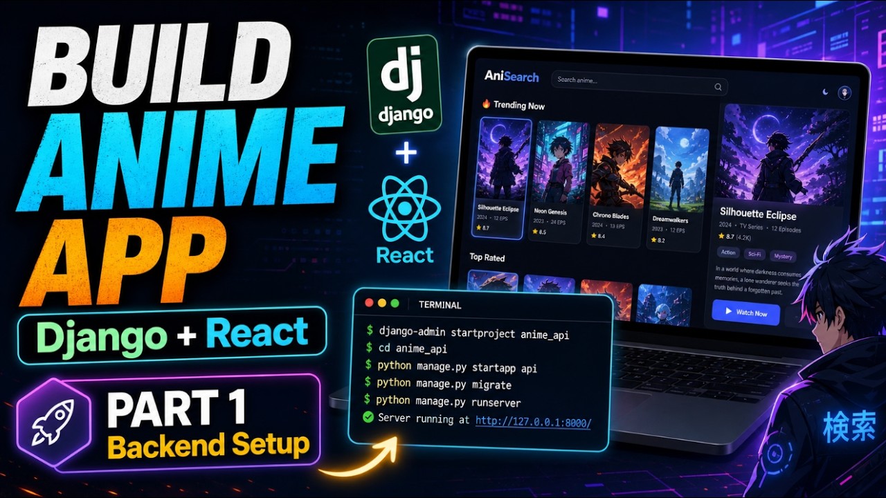Full Stack Anime App Tutorial, Part 1: Django Backend Setup