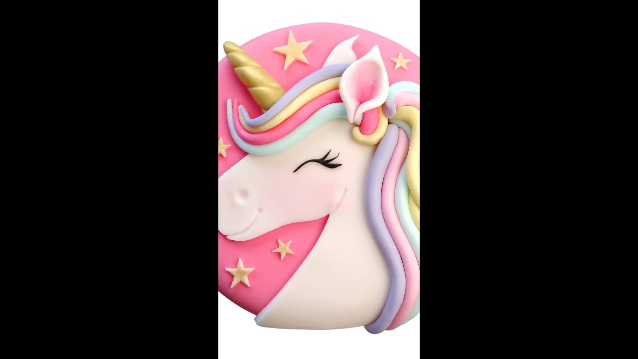 Unicorn Face Cake Tutorial #shorts