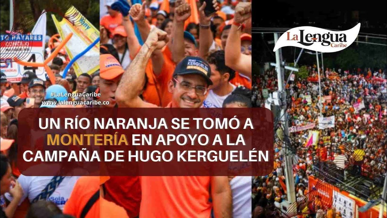 Un río naranja se tomó a Montería en apoyo a la campaña de Hugo ...
