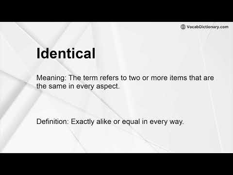 Identical Meaning