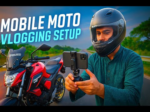 Mobile Low Cost Moto Vlogging Setup | Helmet Mount for Beginners