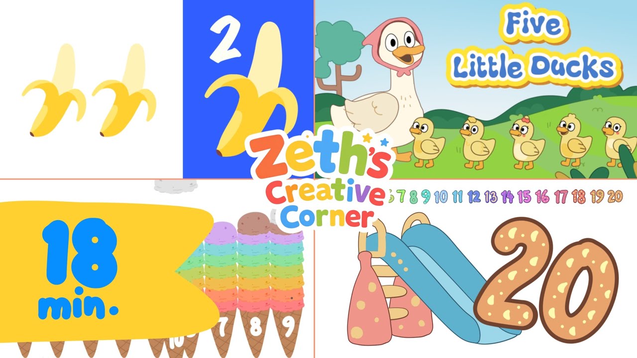 Let's Learn Numbers | Learn to Count with Zeth's Creative Corner | Animation Series