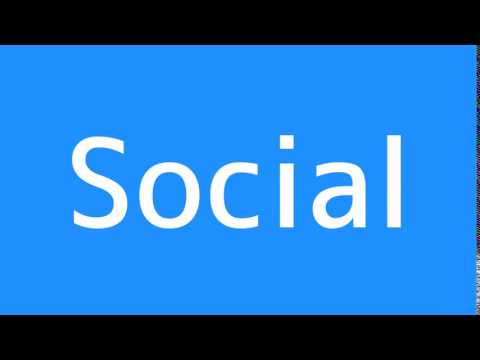 How to say Social in Spanish