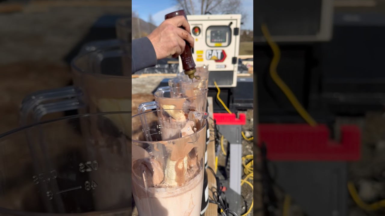 Making Milkshakes with a Cat XQ20 Generator @CatElectricPower #sponsored