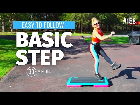 BASIC STEP AEROBICS WORKOUT! GREAT MUSIC 130 BPM | CDORNERFITNESS #158