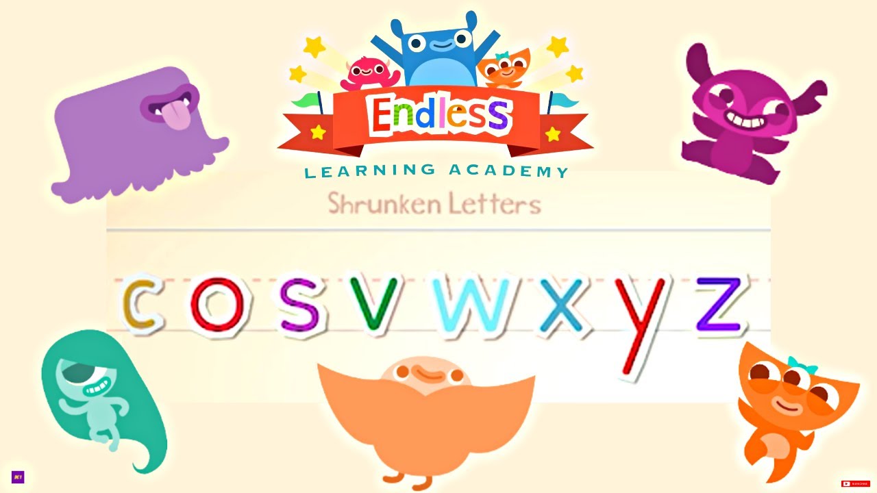 Endless Learning Academy | Practice Handwriting | Shrunken Letters | Lowercase Alphabet