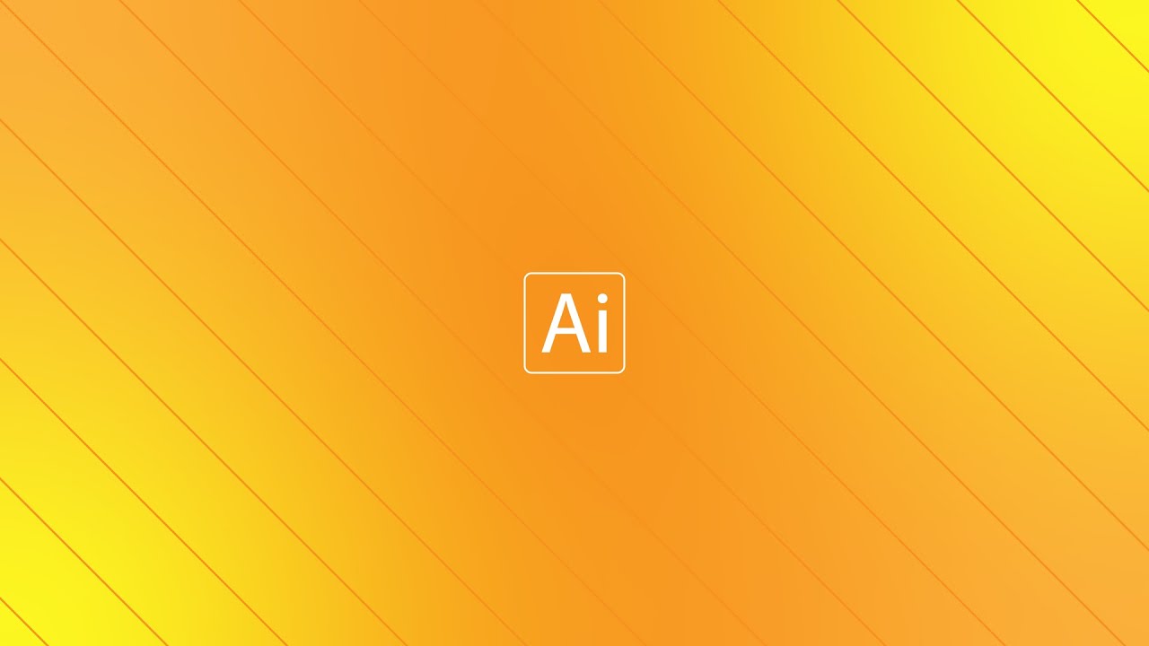 Create Diagonal Striped Gradient Background Design | Adobe Illustrator Tutorial
