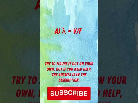 Genius Polls What is the formula for wavelength? #Shorts #GeniusPolls #Ytshorts