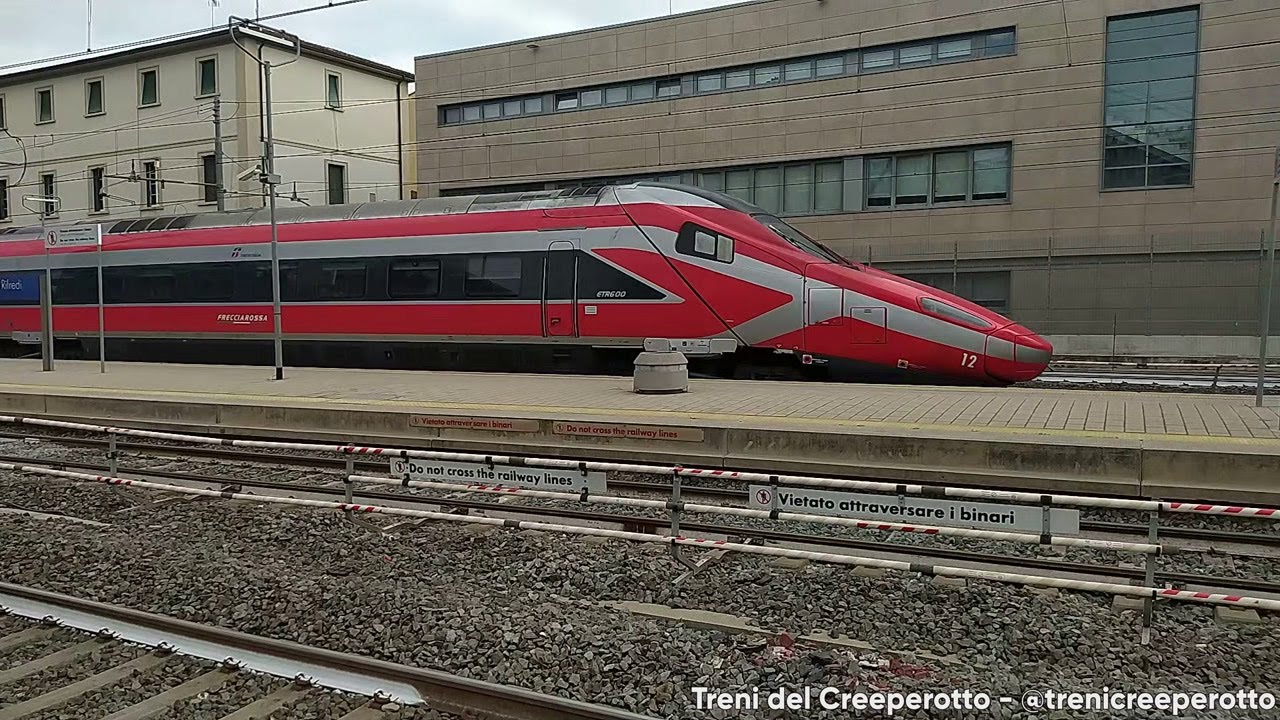 Treno Frecciarossa con ETR600.12 in transito a Firenze Rifredi (10/10 ...